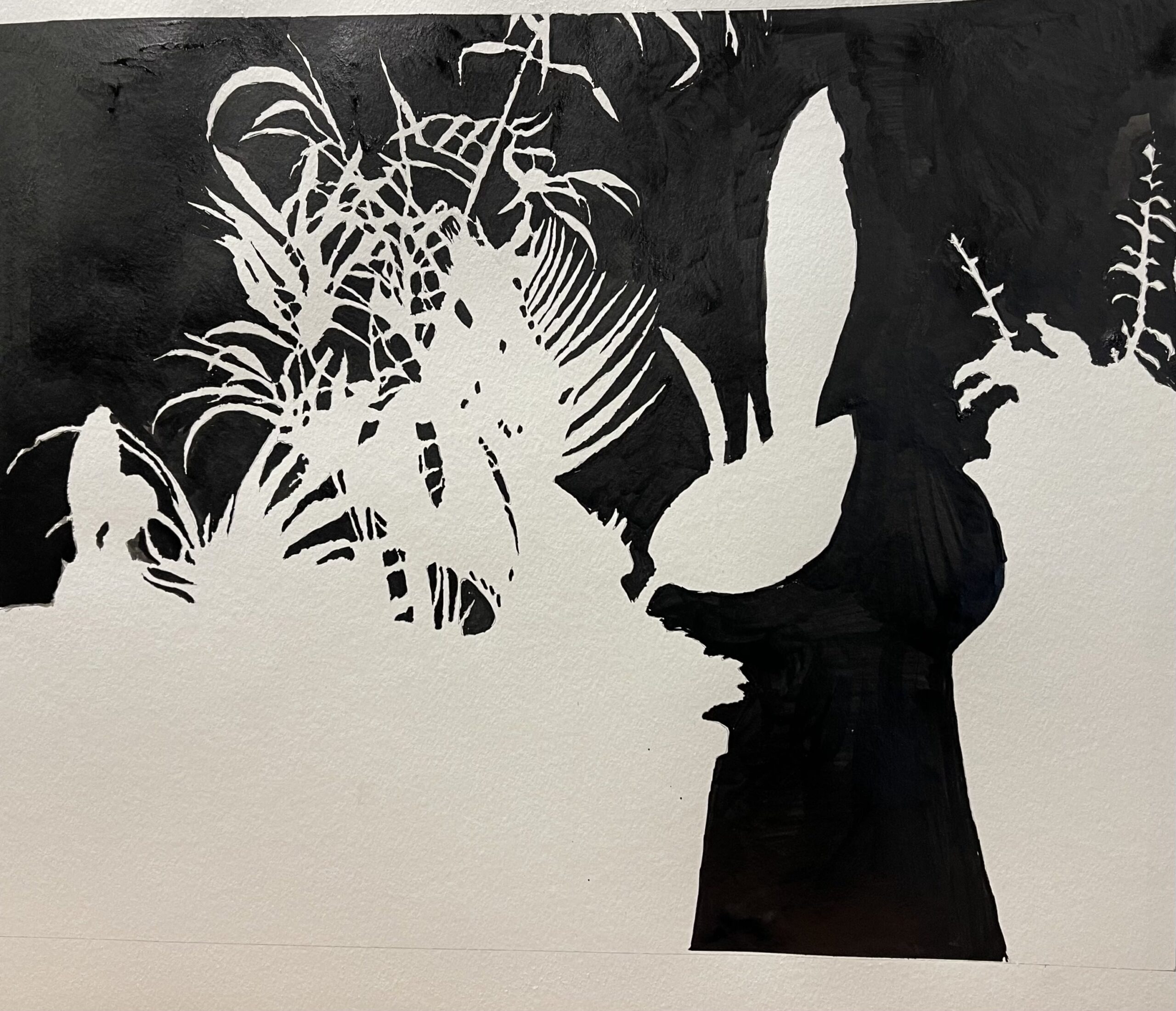 NEGATIVE SPACE INK DRAWING | Art 181 Spring 2022