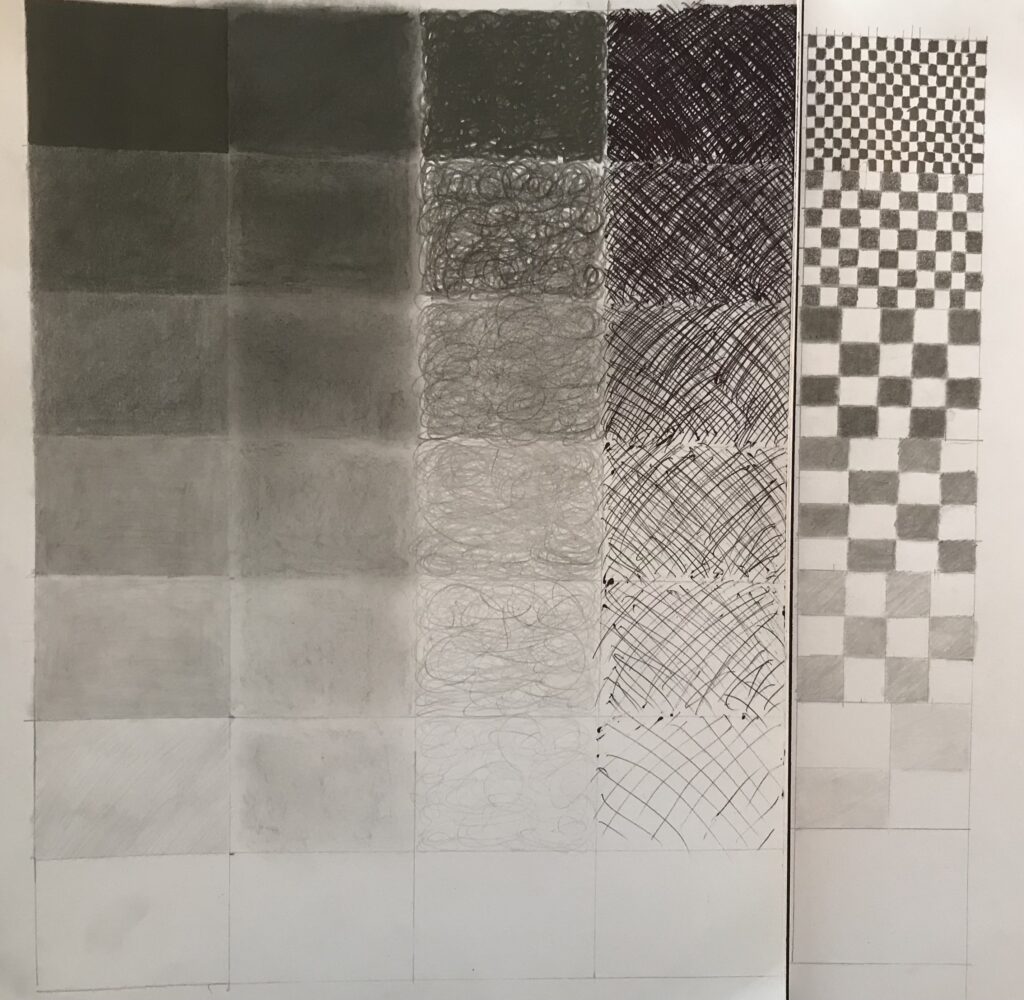 Exploratory Mark Value Scales – ART 181 Visual Foundations