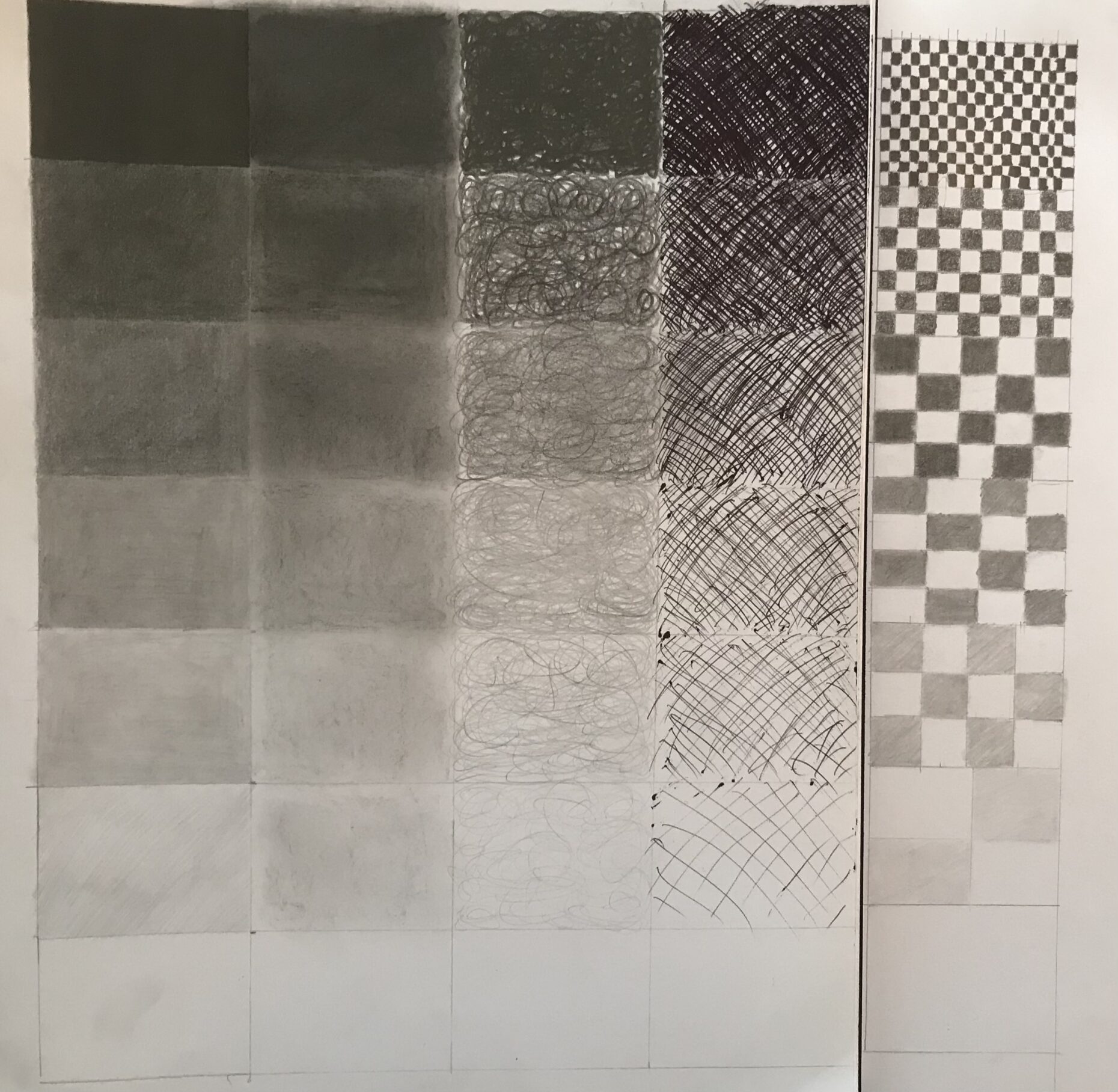 Exploratory Mark Value Scales – ART 181 Visual Foundations