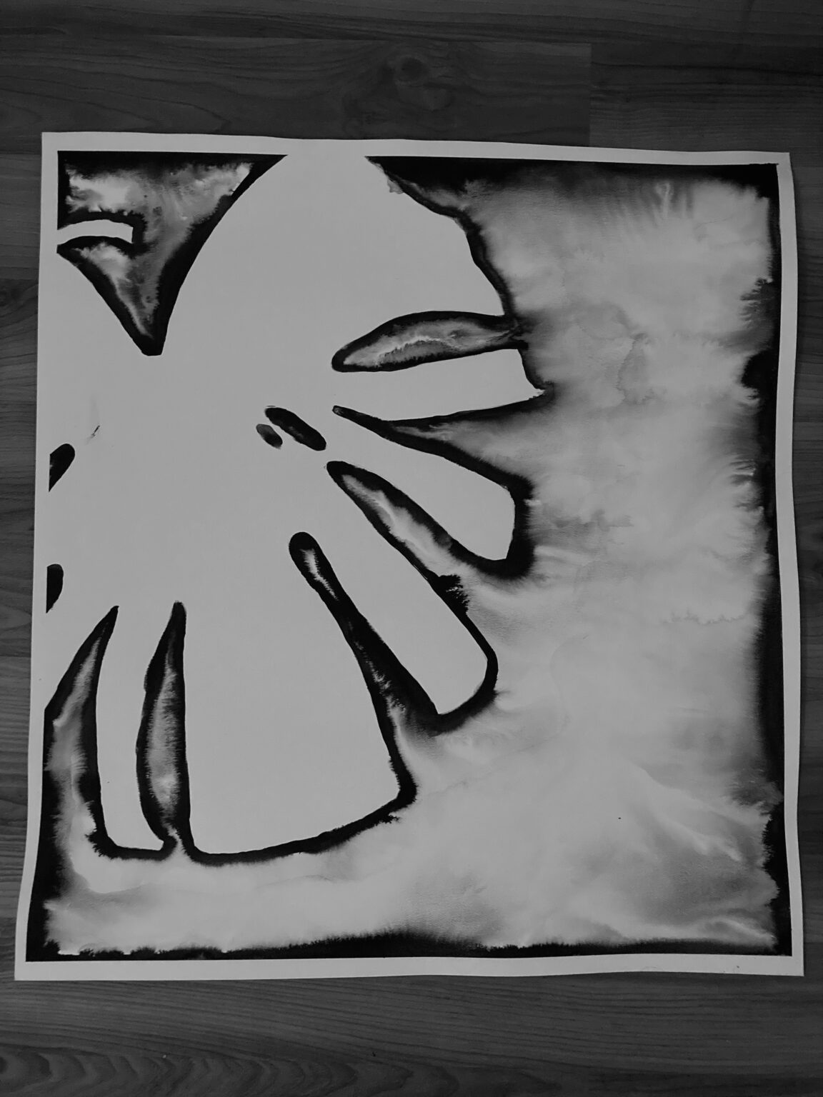 ink negative space painting – zoe towne